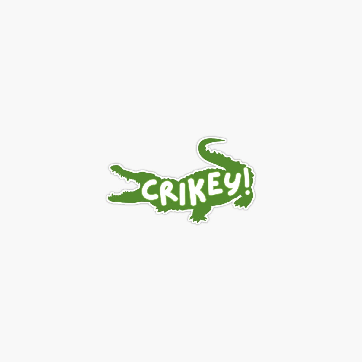 Onim Crocodile Crikey Sticker, Phone Decal Water Bottle Stickers Car ...