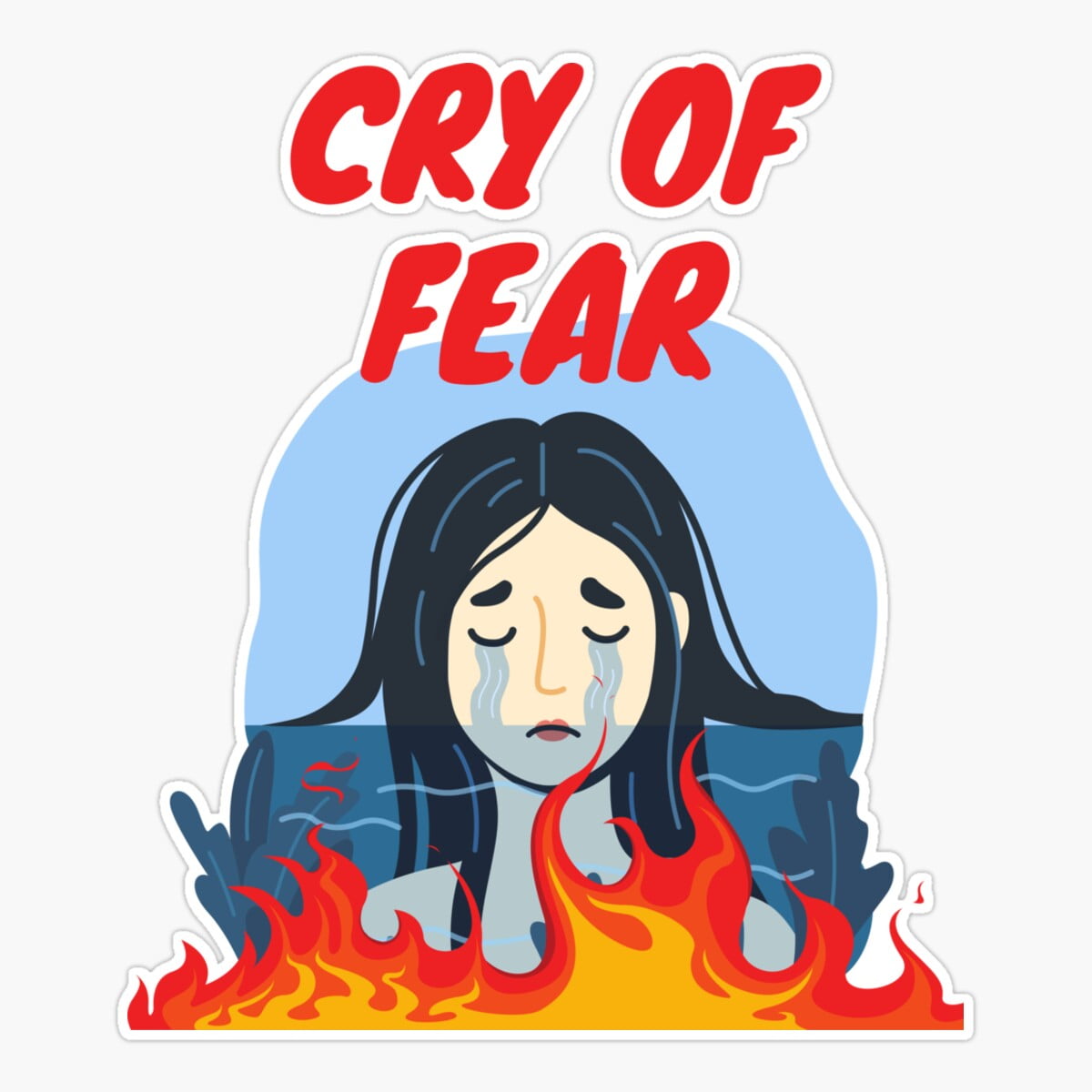 Onim Cry Of Fear Sticker, Phone Decal Water Bottle Stickers Car Decals ...