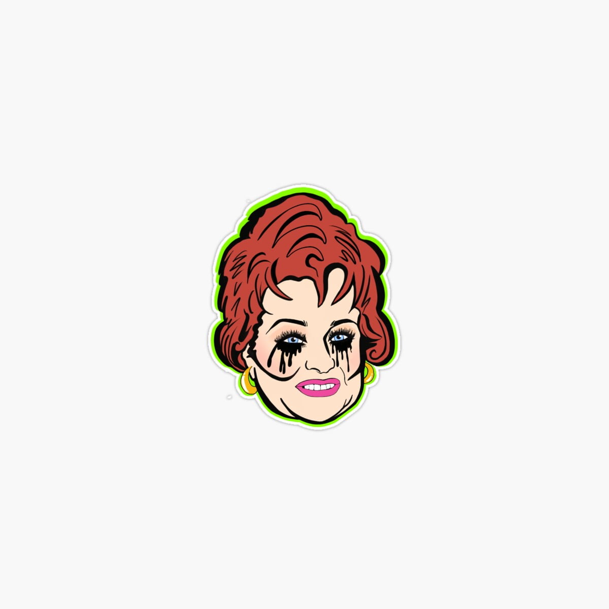 Onim Crying Tammy Faye Sticker - Walmart.com