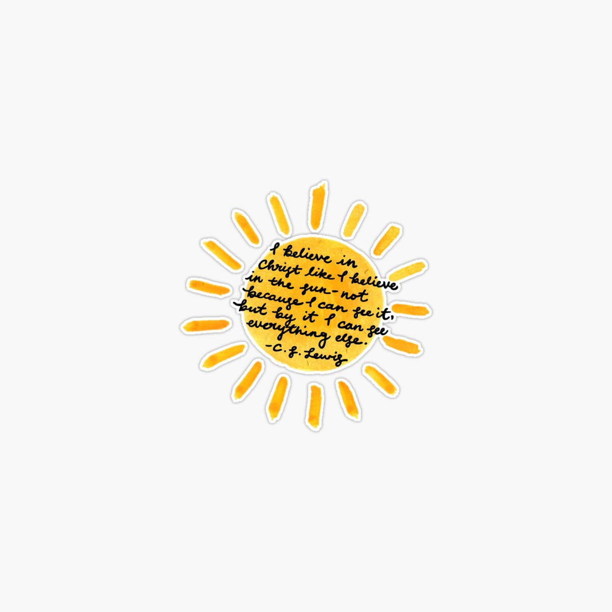 Onim Cs Lewis Quote Sticker, Phone Decal Water Bottle Stickers Car ...