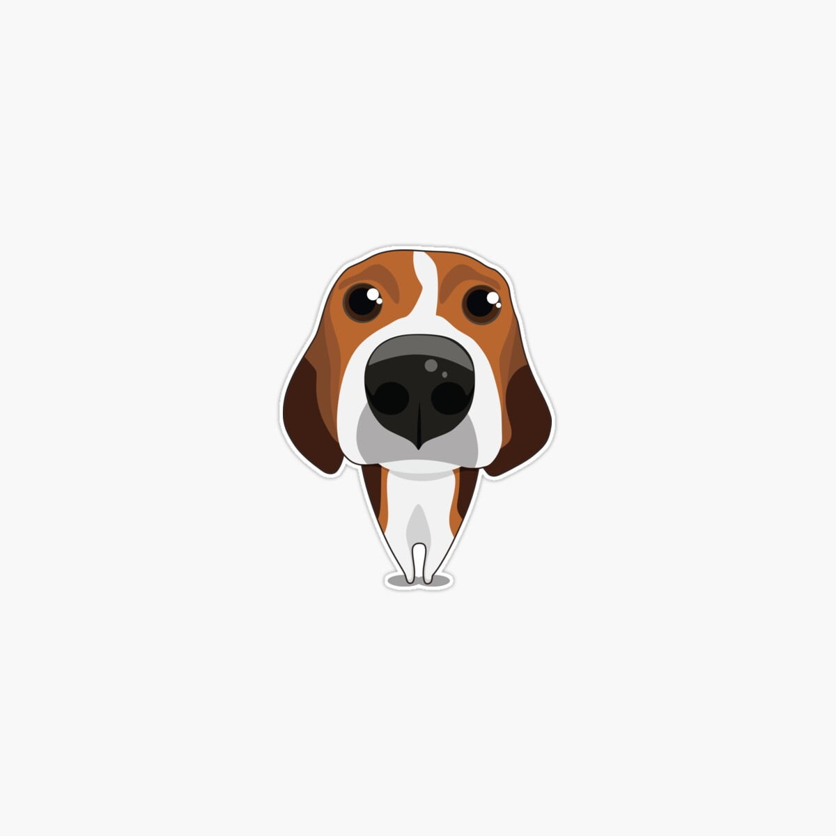 Onim Cute Beagle Kawaii Sticker, Phone Decal Water Bottle Stickers Car ...