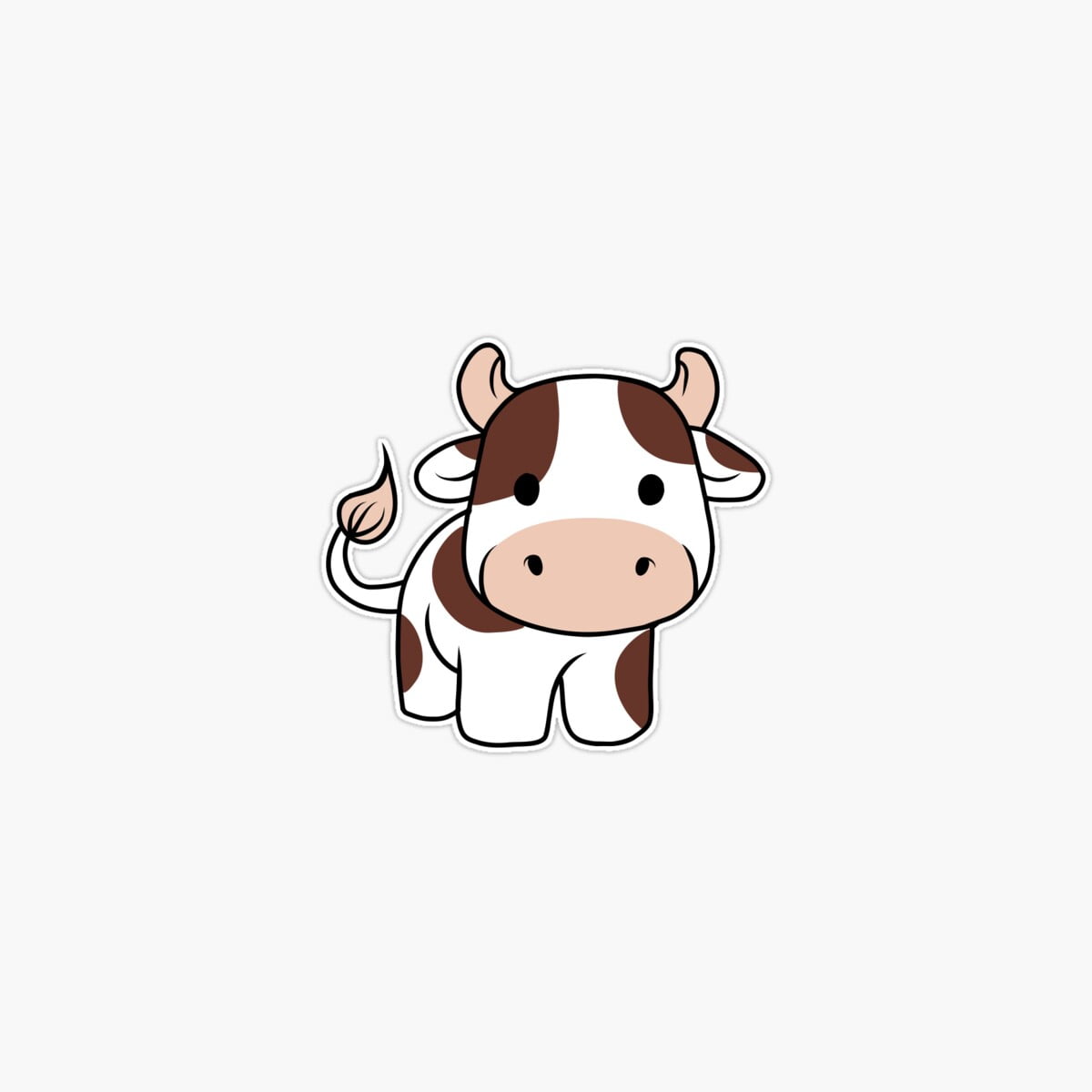 Onim Cute Cow Sticker, Phone Decal Water Bottle Stickers Car Decals ...