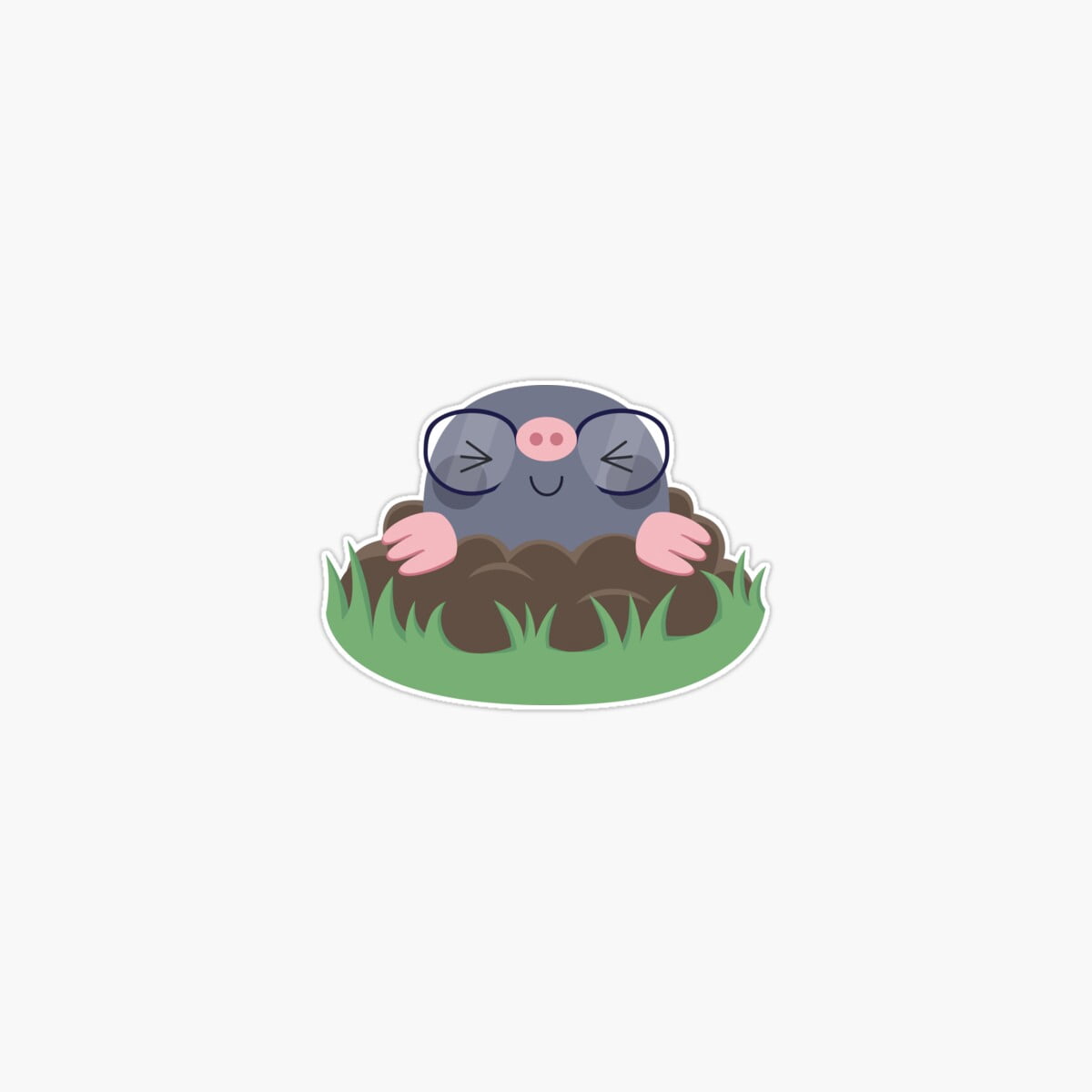 Onim Cute Little Moles Sticker, Phone Decal Water Bottle Stickers Car ...