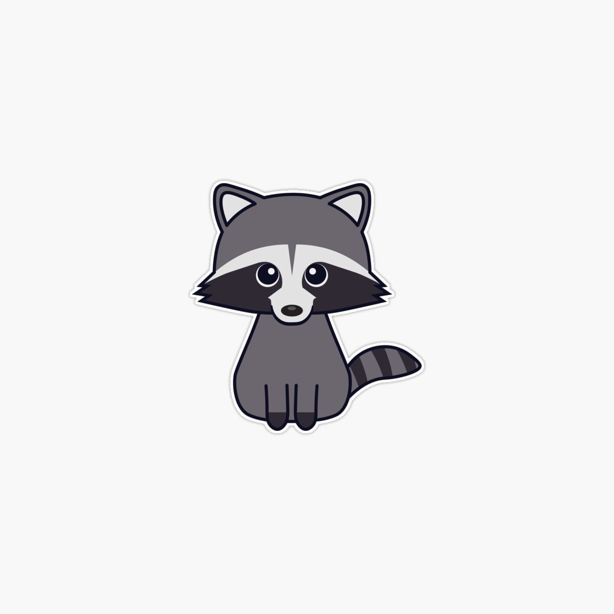 Onim Cute Racoon Sticker, Phone Decal Water Bottle Stickers Car Decals ...