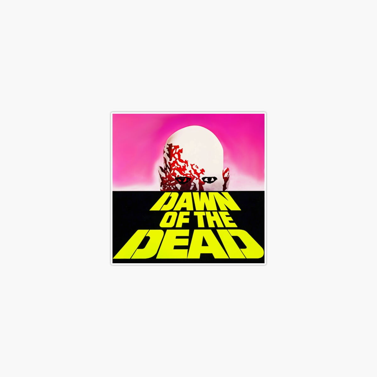 Onim DAWN OF THE DEAD 1978 HORROR MOVIE! Sticker - Walmart.com