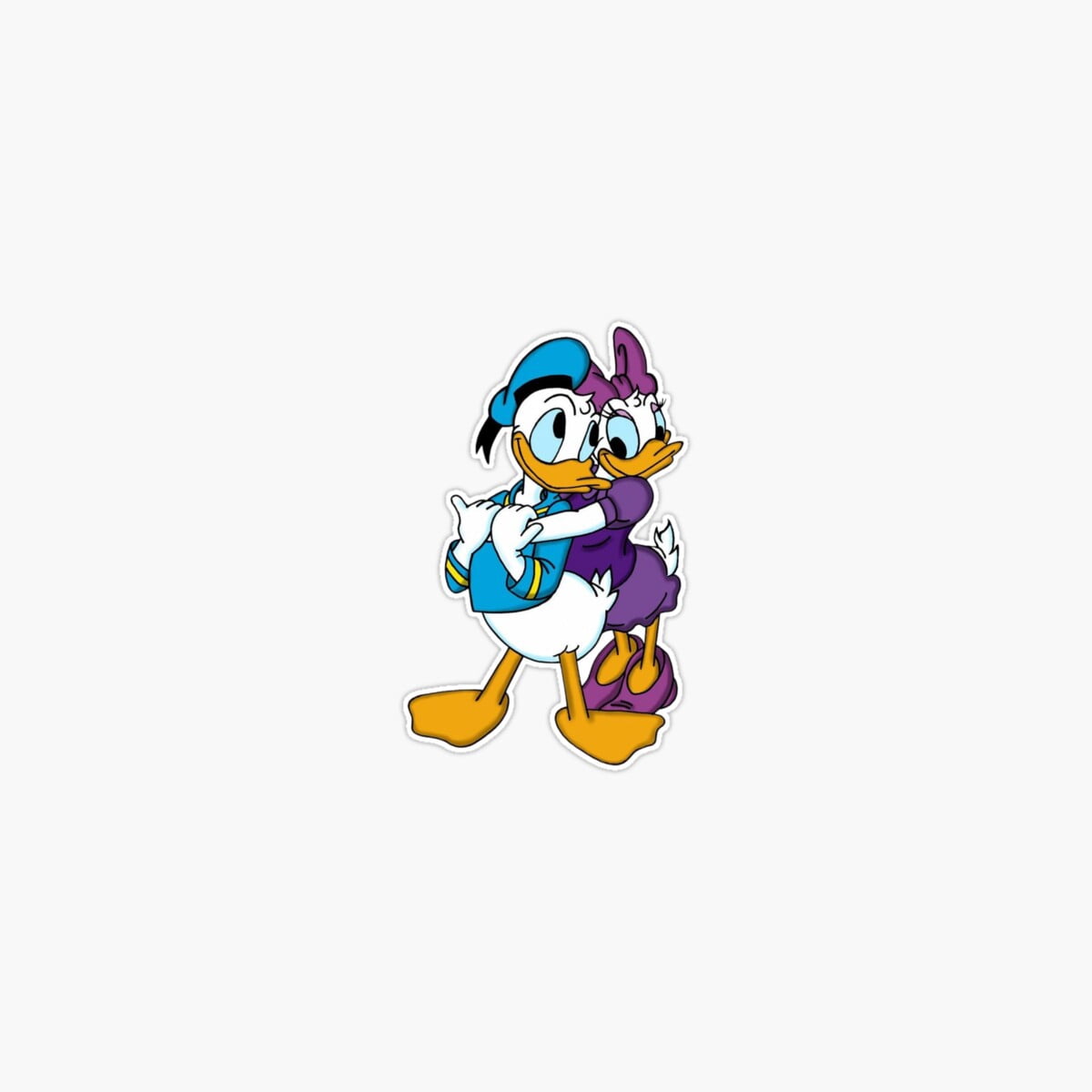 Onim Daisy And Donald Duck Sticker, Phone Decal Water Bottle Stickers ...