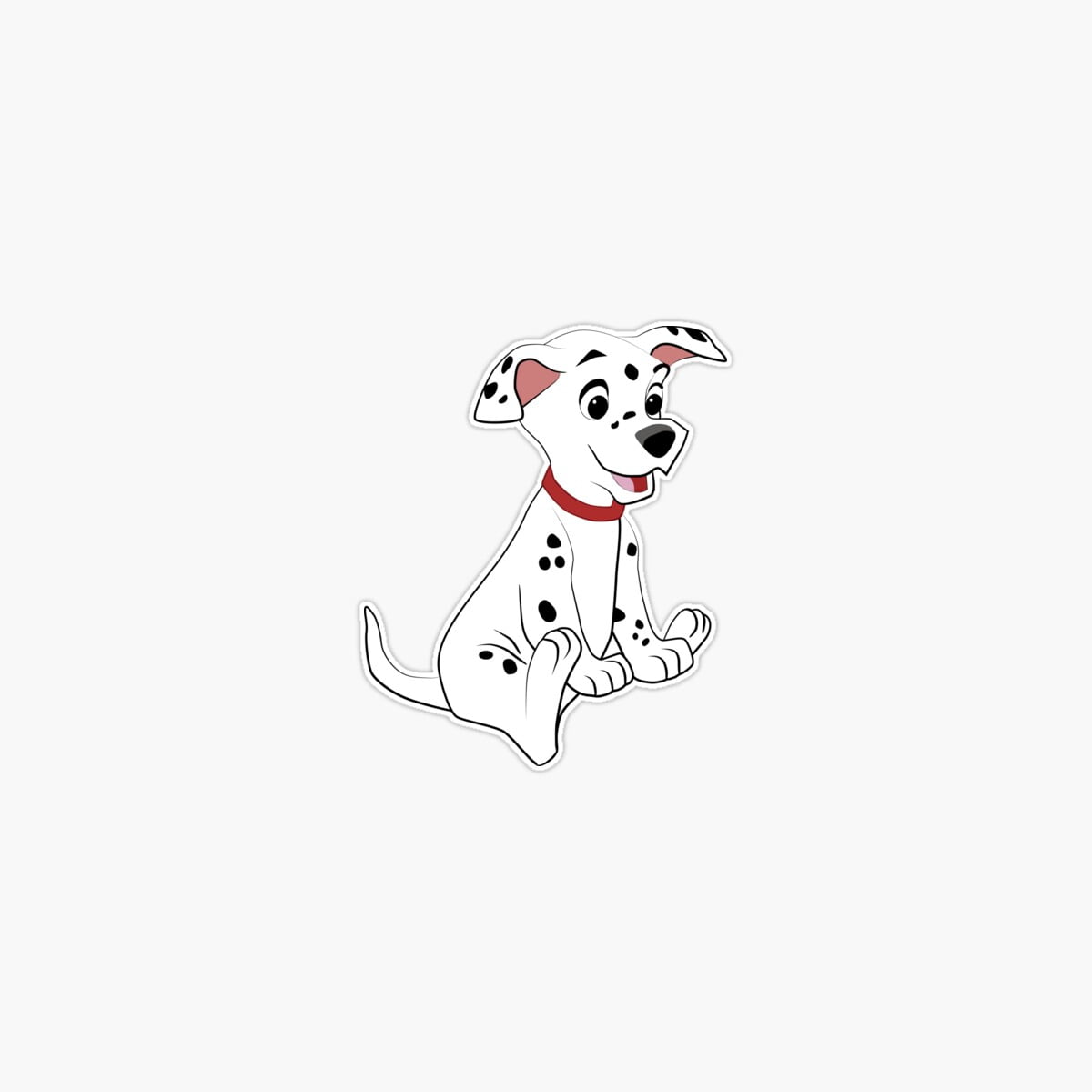 Onim Dalmatian Smile Sticker, Phone Decal Water Bottle Stickers Car ...
