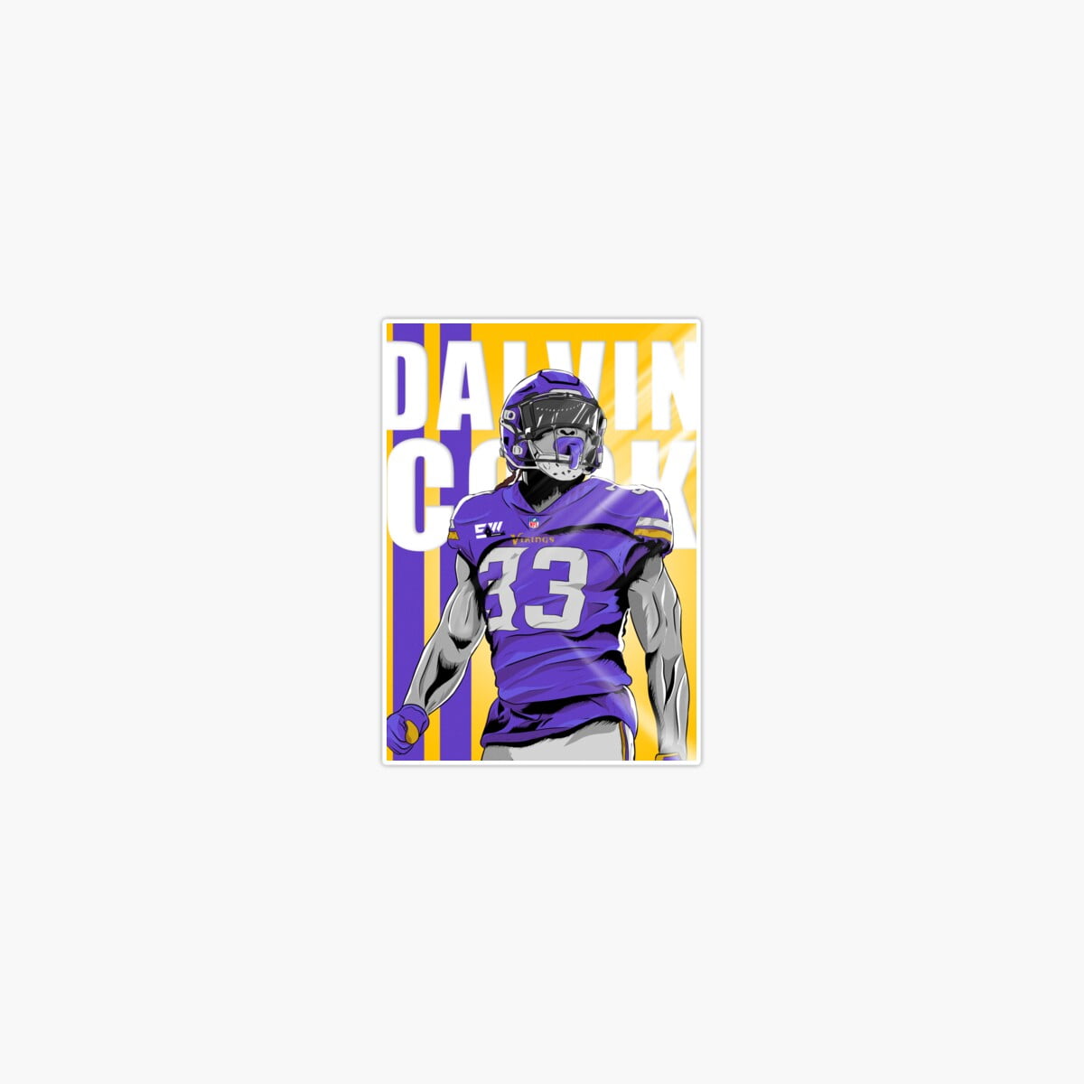 Onim Dalvin Cook Poster Sticker, Phone Decal Water Bottle Stickers Car ...