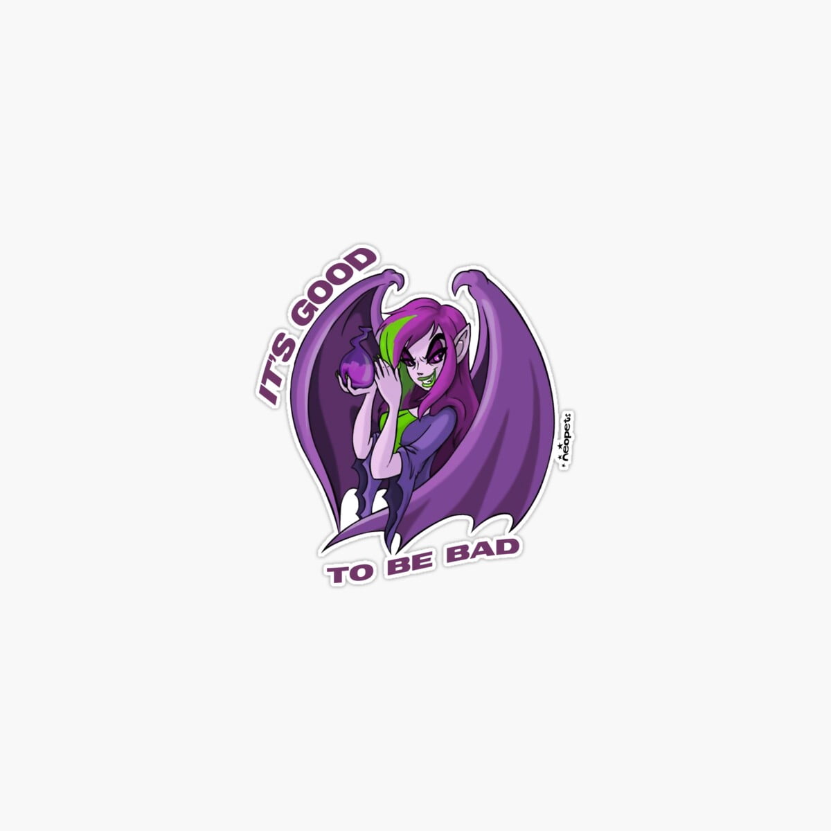 Onim Dark Faerie Sticker, Phone Decal Water Bottle Stickers Car Decals ...