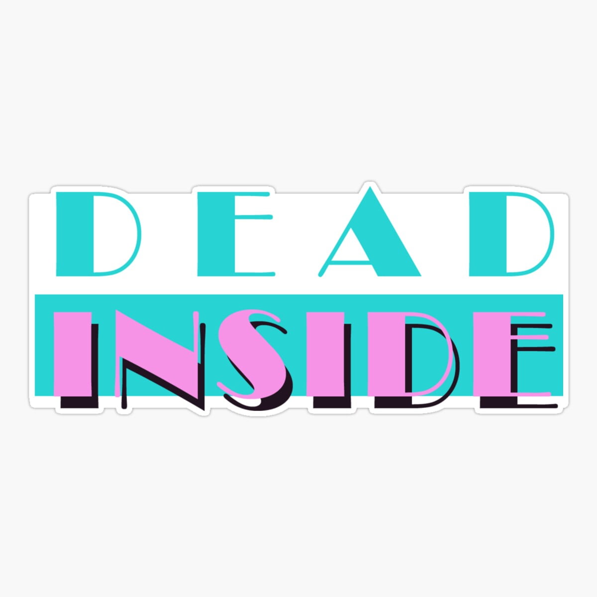 Onim Dead Inside Sticker, Phone Decal Water Bottle Stickers Car Decals ...