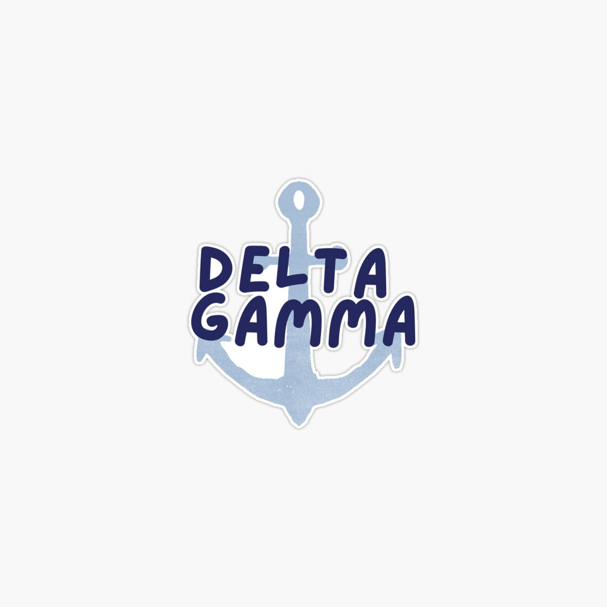 Onim Delta Gamma Anchor Sticker, Phone Decal Water Bottle Stickers Car ...
