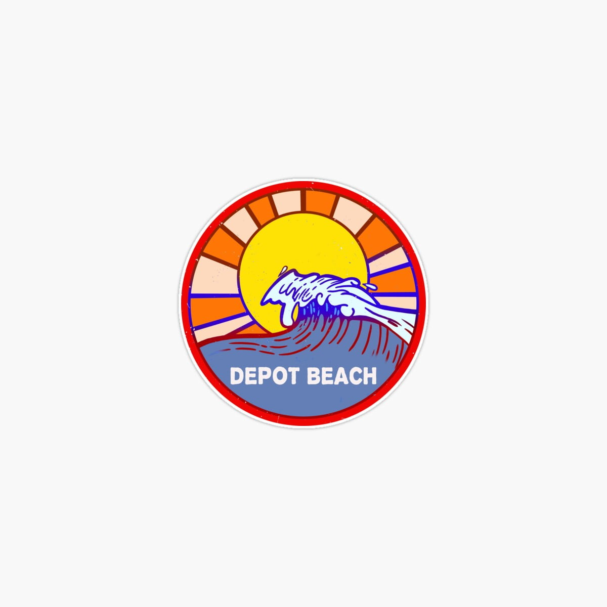 Onim Depot Beach Sticker - Walmart.com