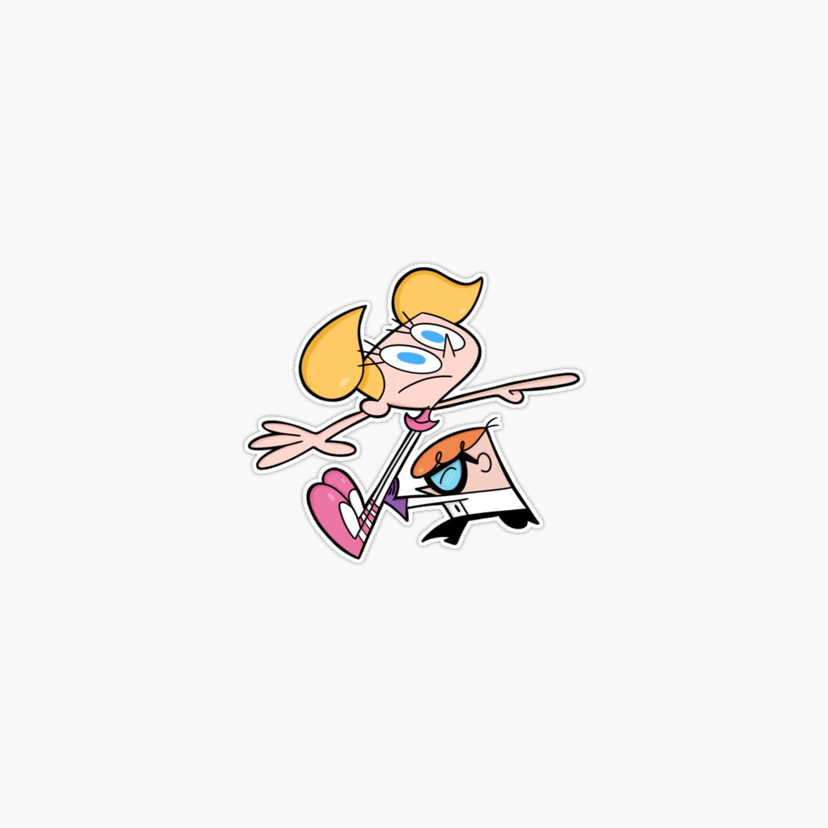 Onim Dexter Laboratory Dee Dee Sticker, Phone Decal Water Bottle ...