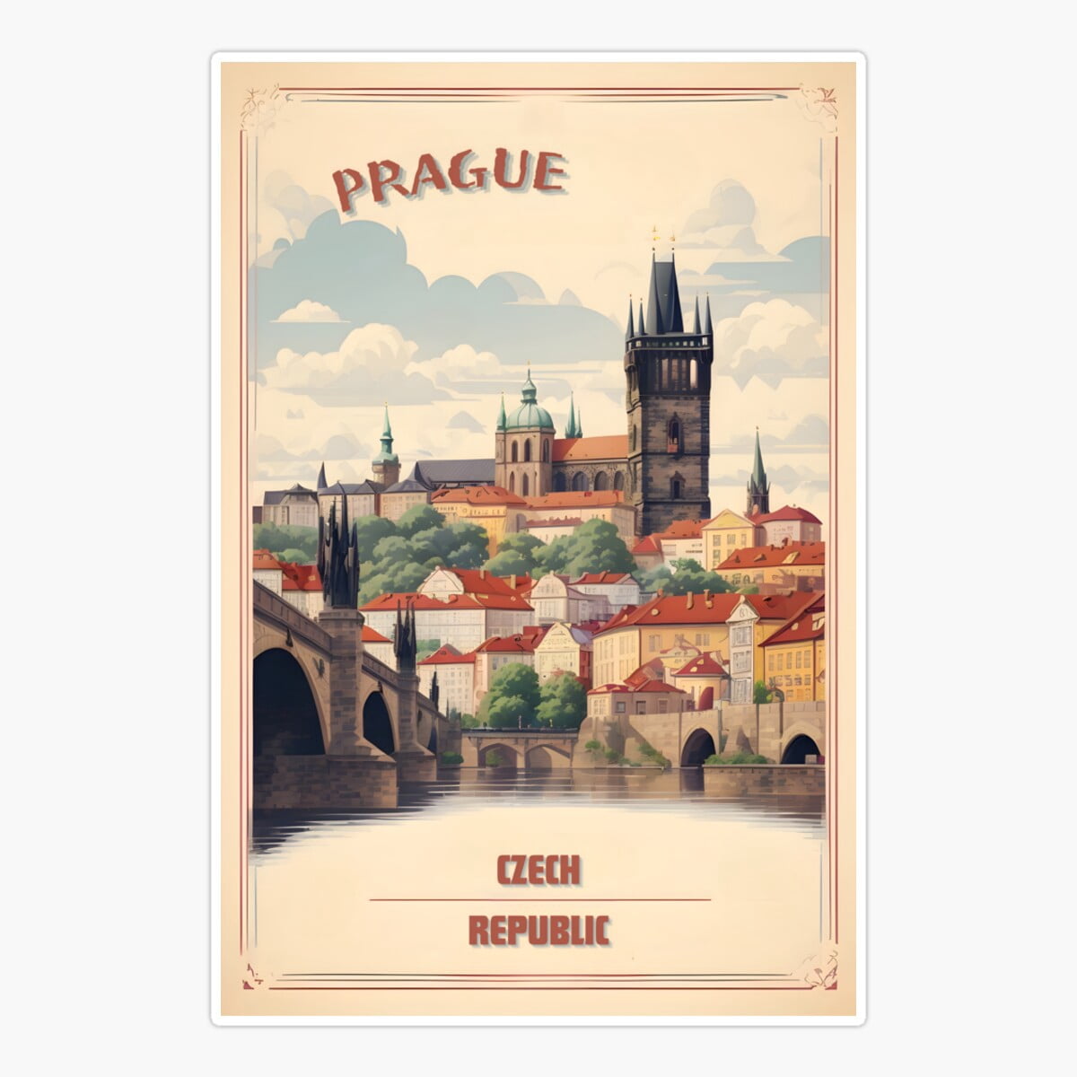 Onim Discover Prague'S Retro Elegance: Vintage Poster Collection ...