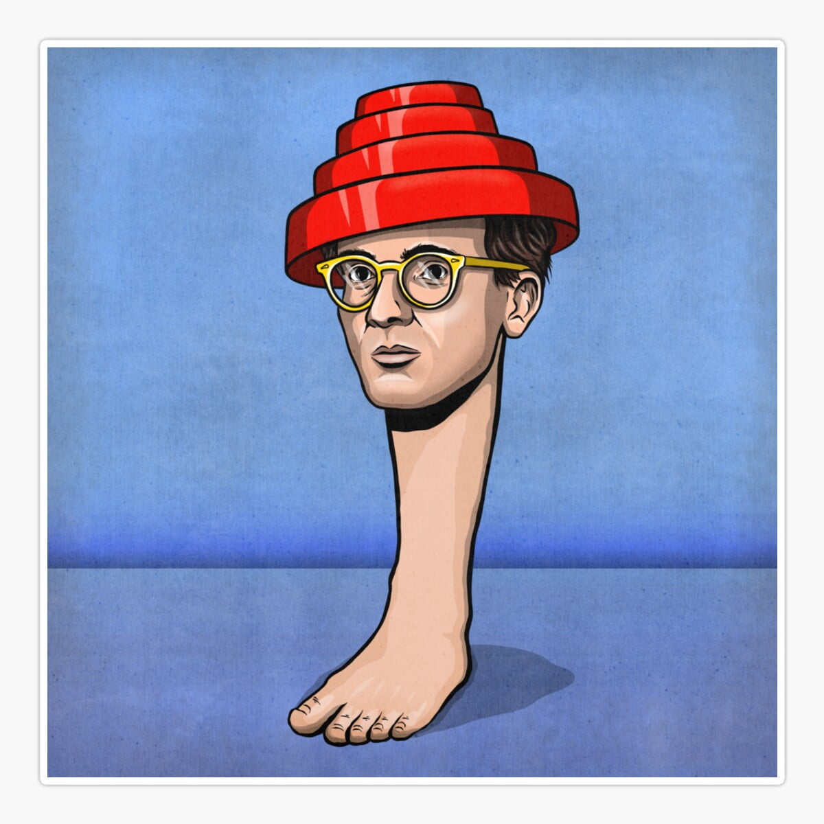 Onim Dissected Wolf Sticker, Phone Decal Water Bottle Stickers Car ...