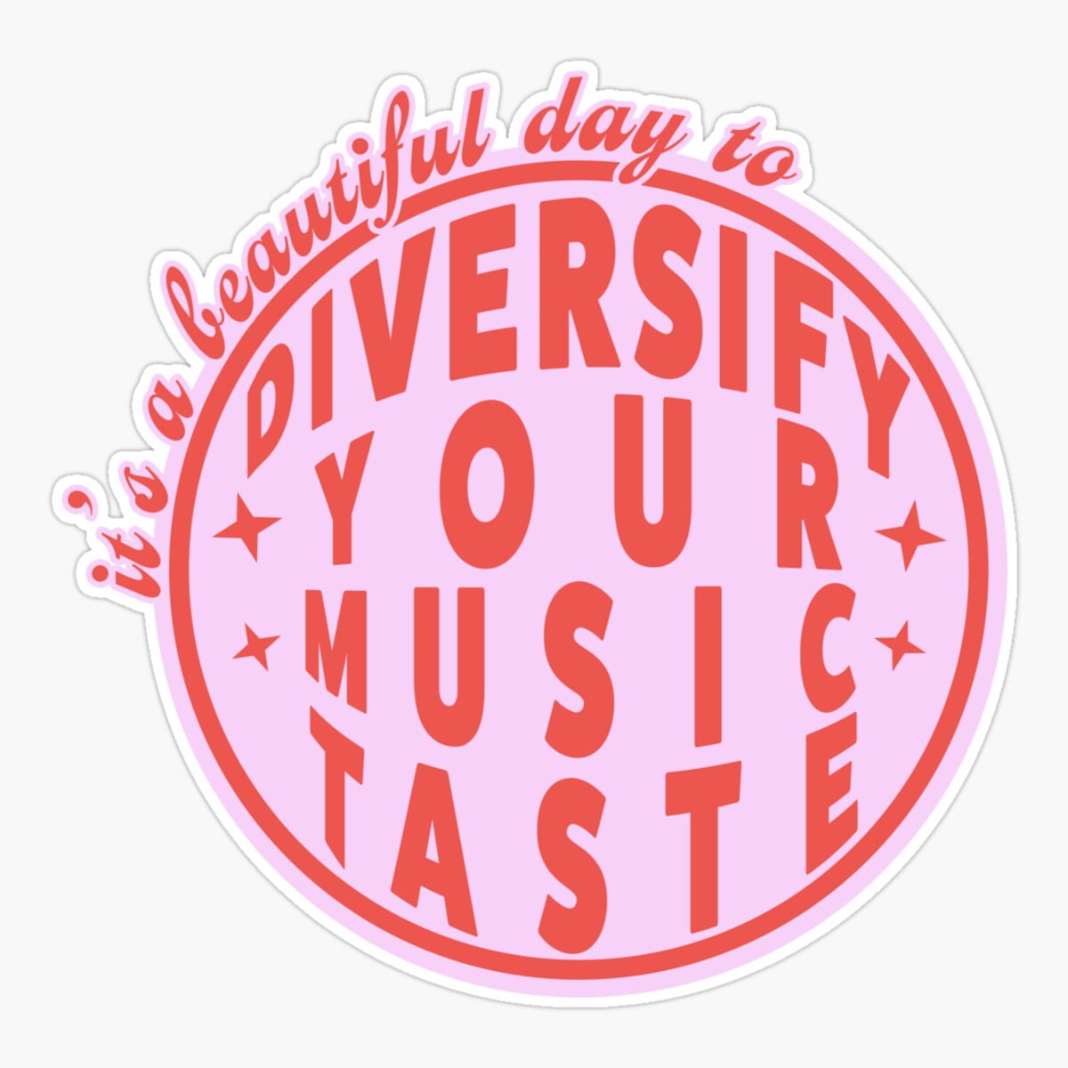 Onim Diversify Your Music Taste Sticker, Phone Decal Water Bottle ...