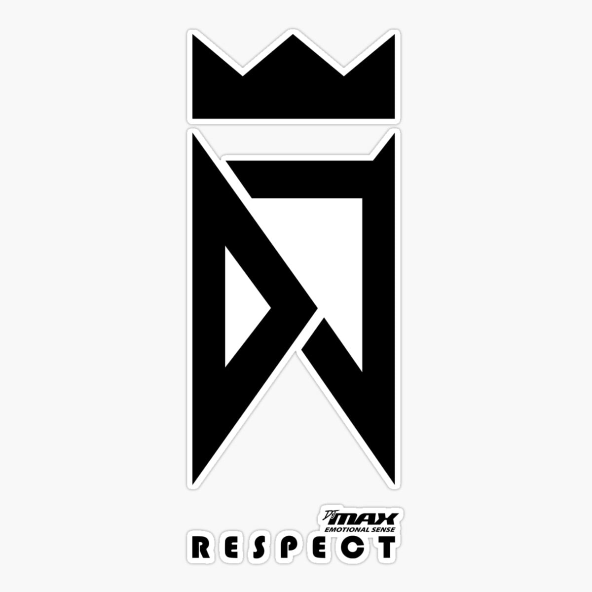 Onim Djmax Respect (Black) Sticker, Phone Decal Water Bottle Stickers ...