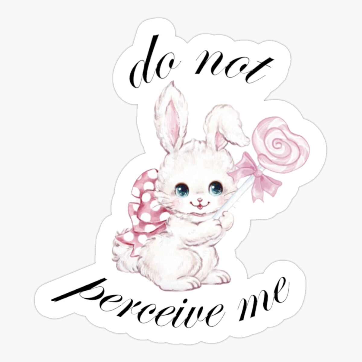 Onim Do Not Perceive Me Sticker, Phone Decal Water Bottle Stickers Car ...