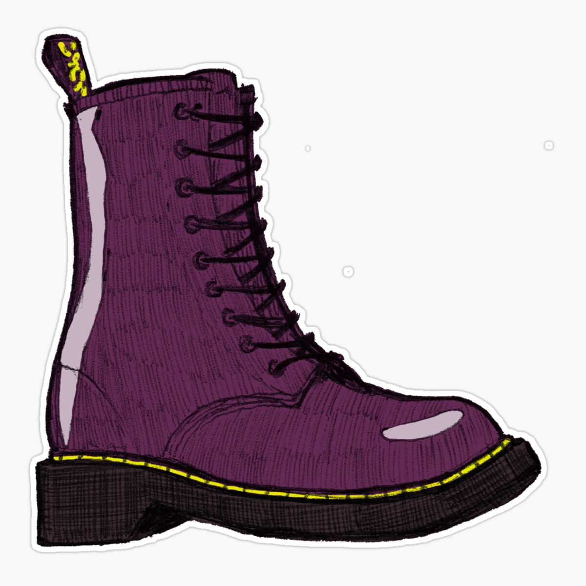 Onim Doc Marten Sticker, Phone Decal Water Bottle Stickers Car Decals, Funny Birthday Gift ...