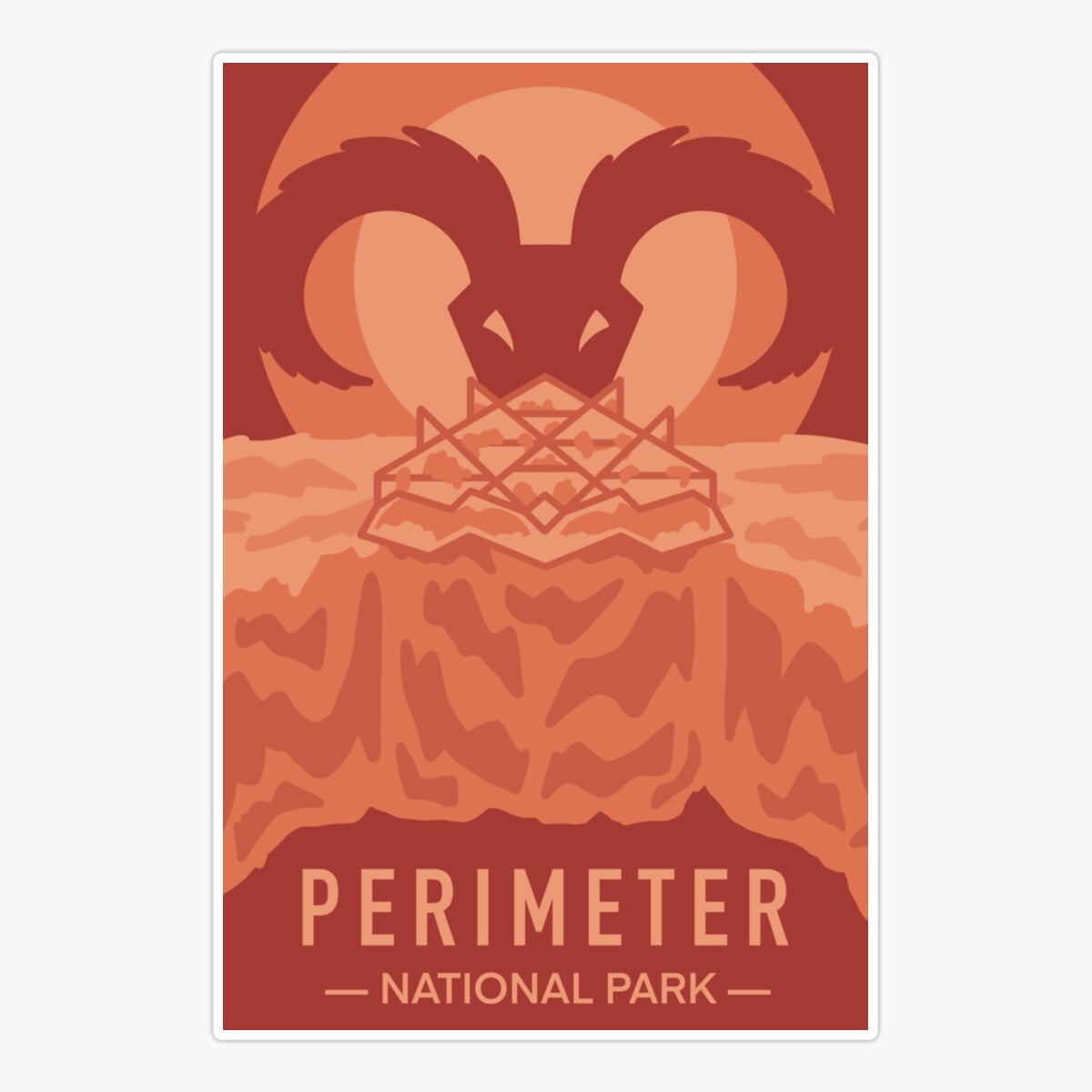 Onim Doc’S Perimeter Hermitcraft Season 9 Sticker, Phone Decal Water ...