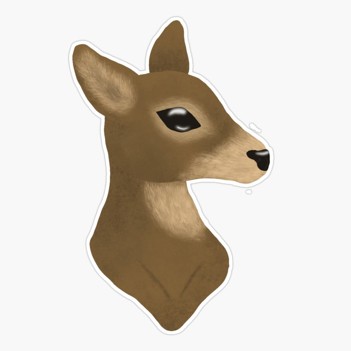 Onim Doe Eyes Sticker, Phone Decal Water Bottle Stickers Car Decals ...