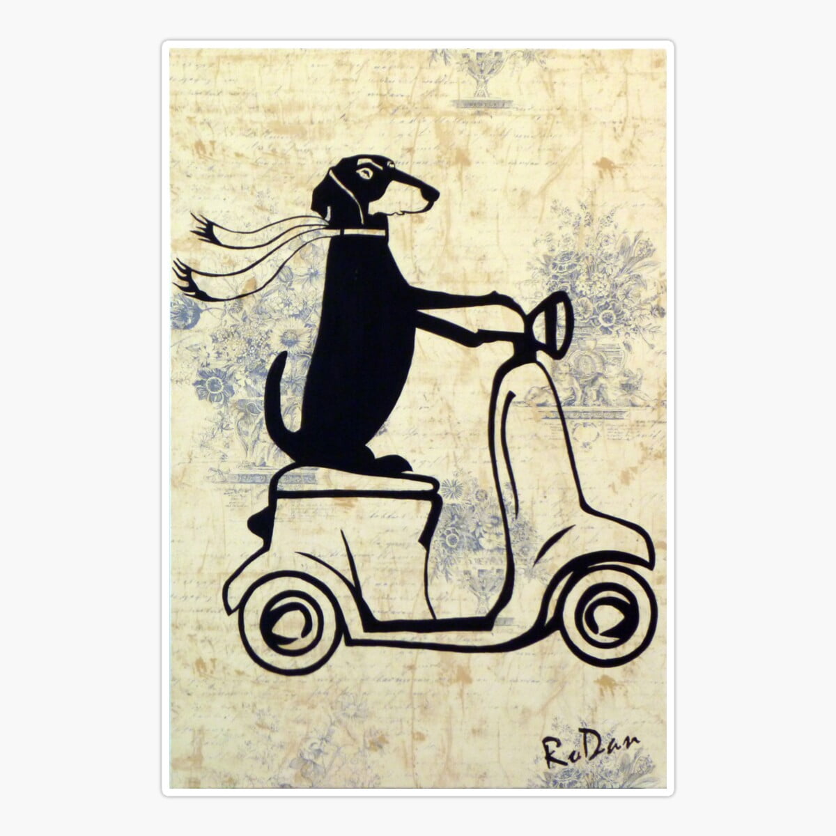 Onim Doggo Stickers: Happy Husky Sticker, Phone Decal Water Bottle ...