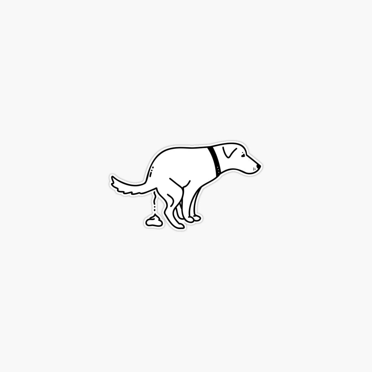 Onim Dogs Pooping Sticker, Phone Decal Water Bottle Stickers Car Decals ...