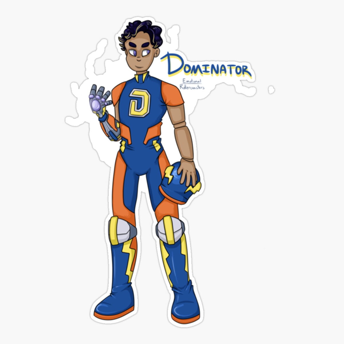 Onim Dominator Emotional Rollercoasters Full Body Sticker, Phone Decal ...