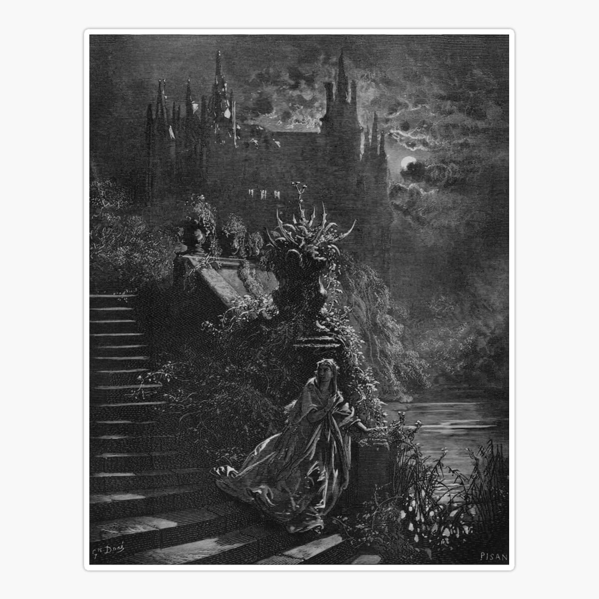 Onim Donkeyskin - Gustave Dore Sticker, Phone Decal Water Bottle ...