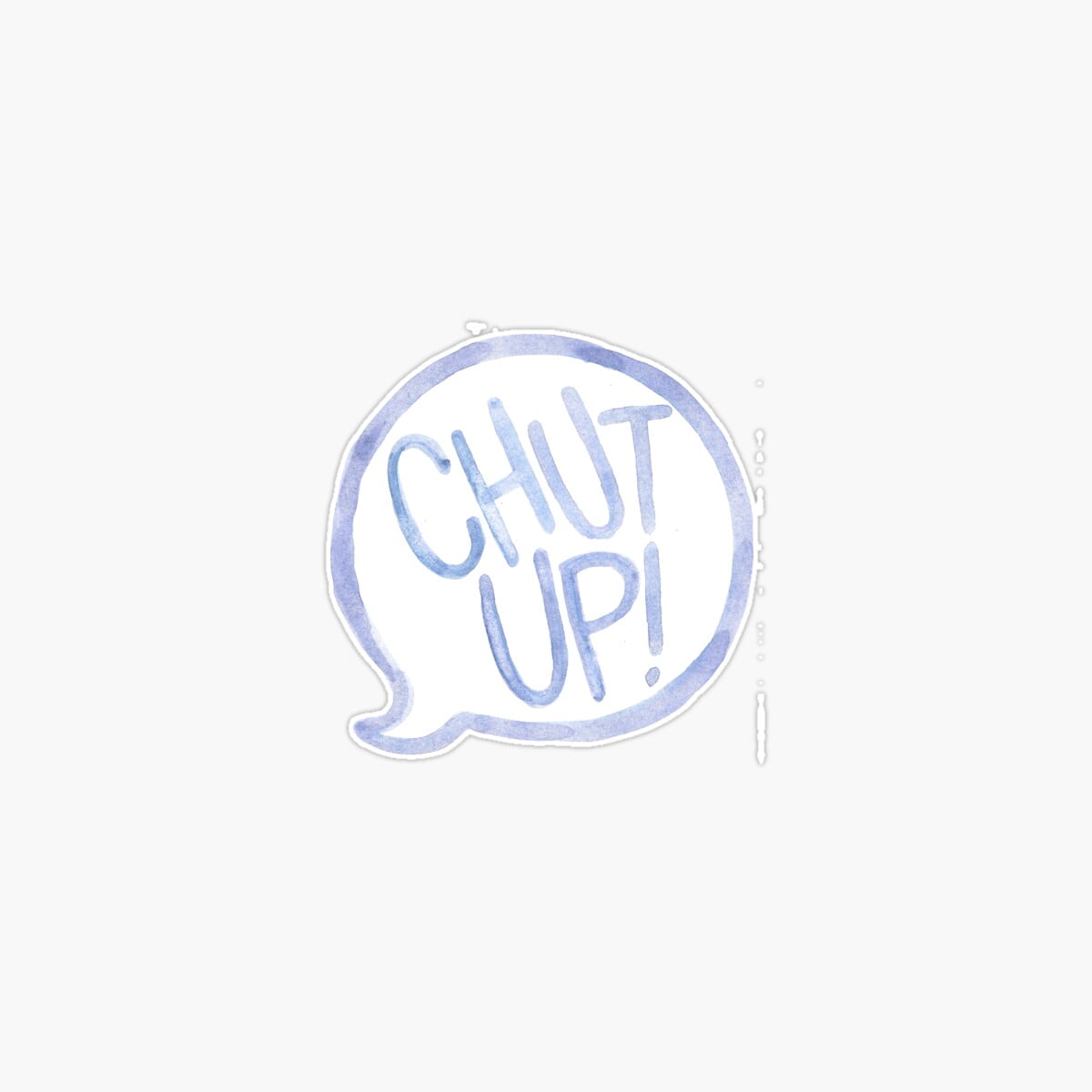 Onim Donnie Darko Chut Up - Blue Sticker - Walmart.com