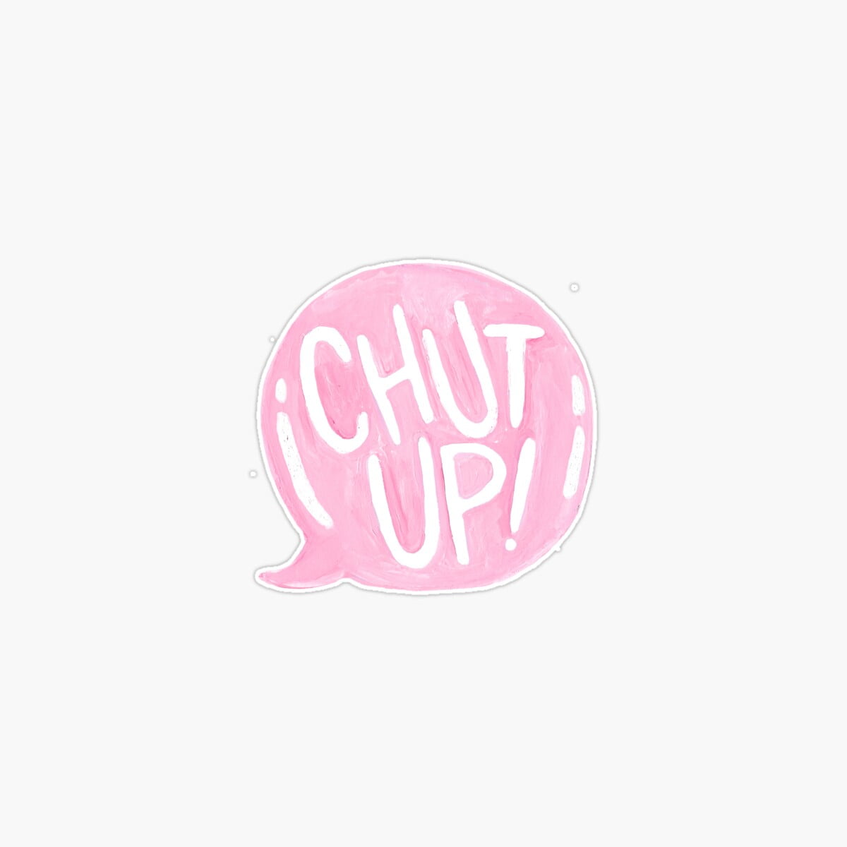 Onim Donnie Darko Chut Up - Pink Sticker - Walmart.com