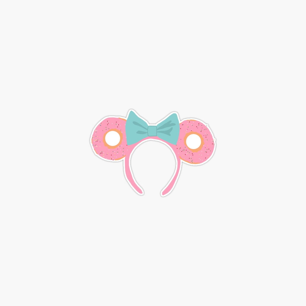 Onim Donut Mickey Ears Sticker, Phone Decal Water Bottle Stickers Car ...