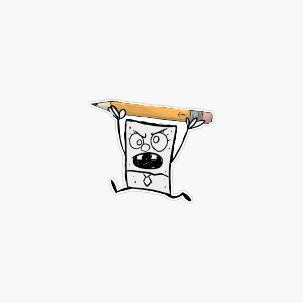 Onim Doodlebob Sticker, Phone Decal Water Bottle Stickers Car Decals ...