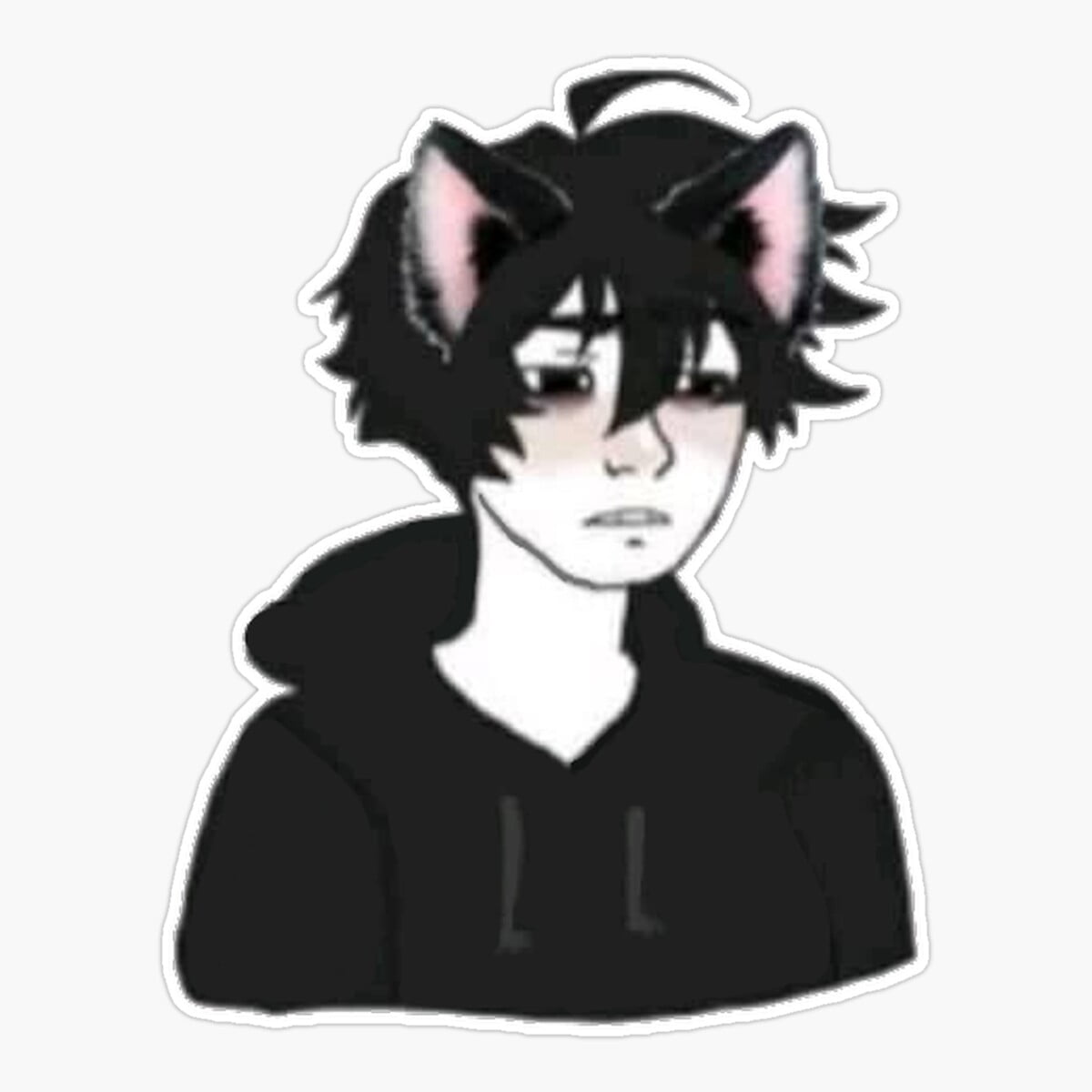 Onim Doomer Catboy Sticker, Phone Decal Water Bottle Stickers Car ...