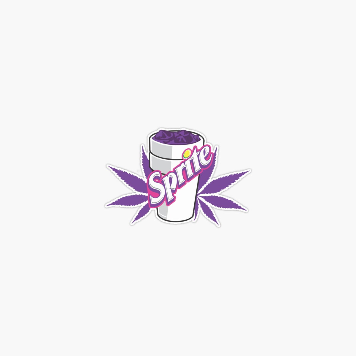 Onim Double Cup of Lean and Bud Sticker - Walmart.com