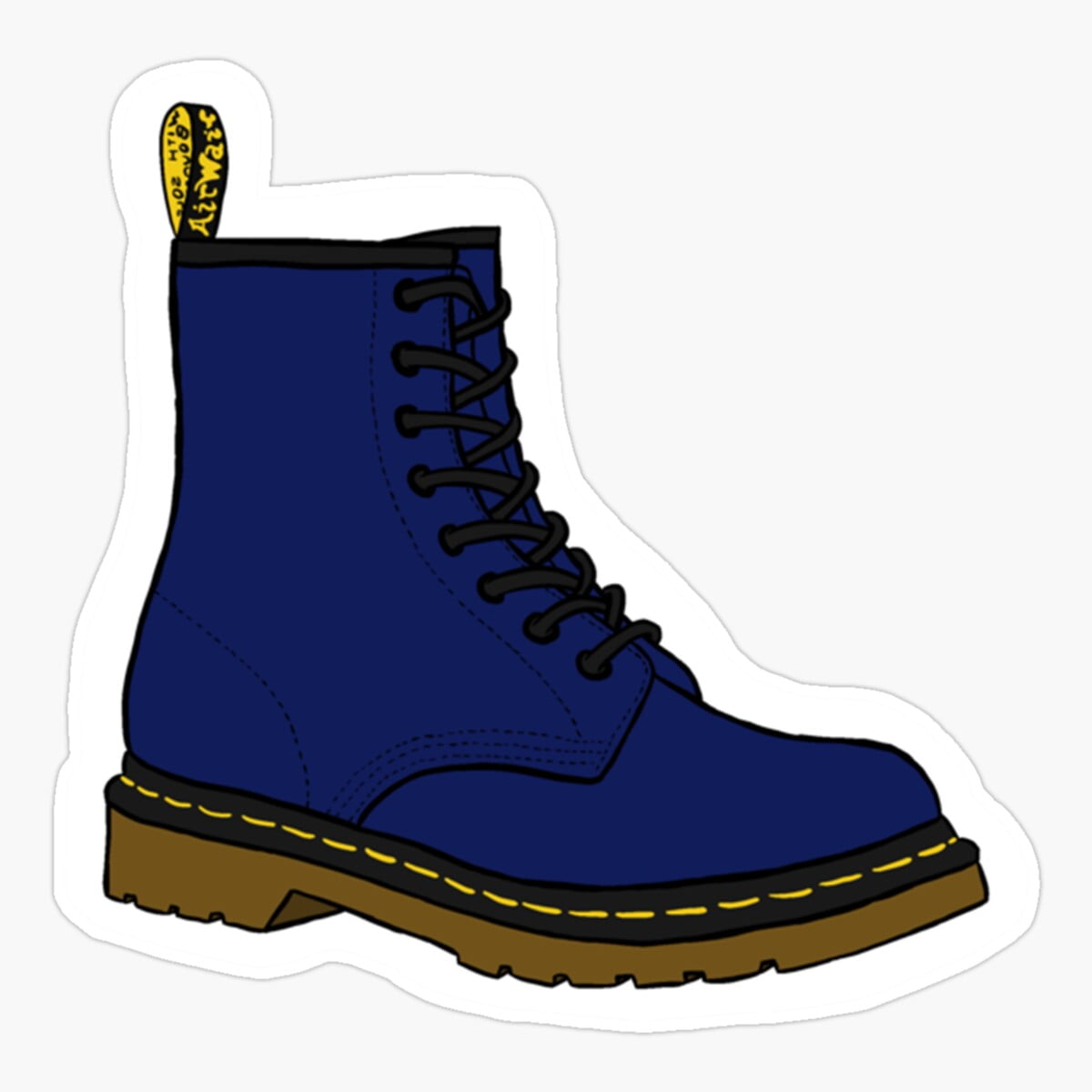 Onim Dr. Marten- Dark Blue Sticker, Phone Decal Water Bottle Stickers ...