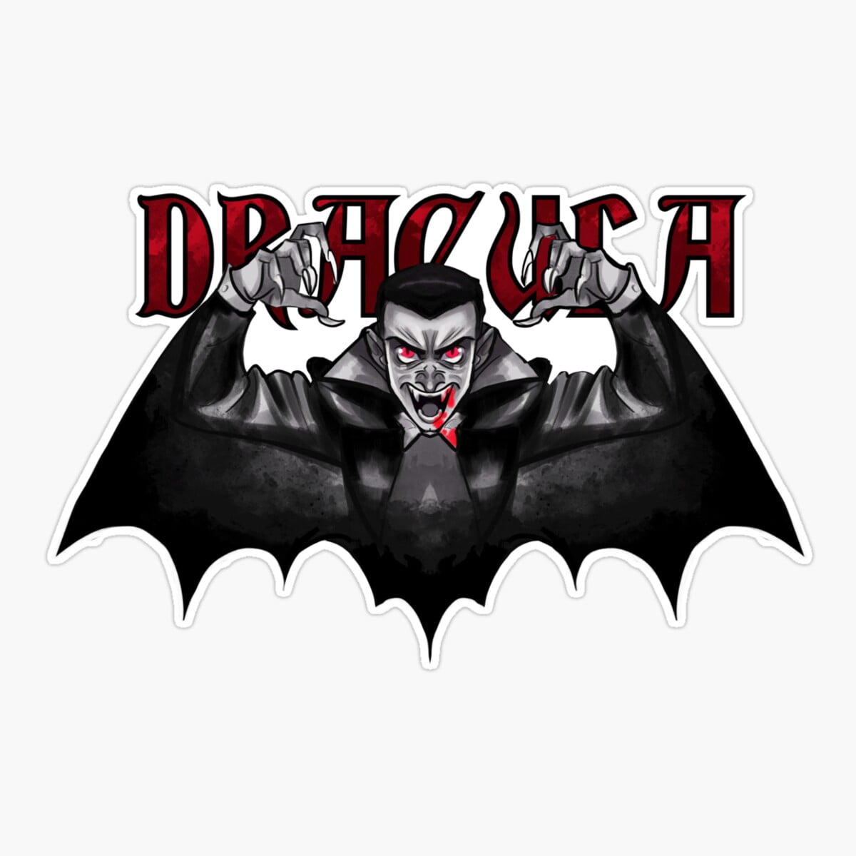 Onim Dracula Sticker, Phone Decal Water Bottle Stickers Car Decals ...