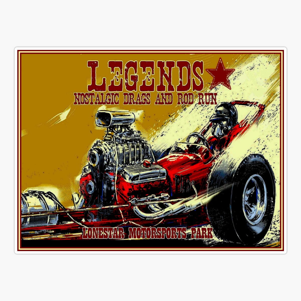 Onim Drag Racing : Blown Engine Auto Racing Print Sticker, Phone Decal ...