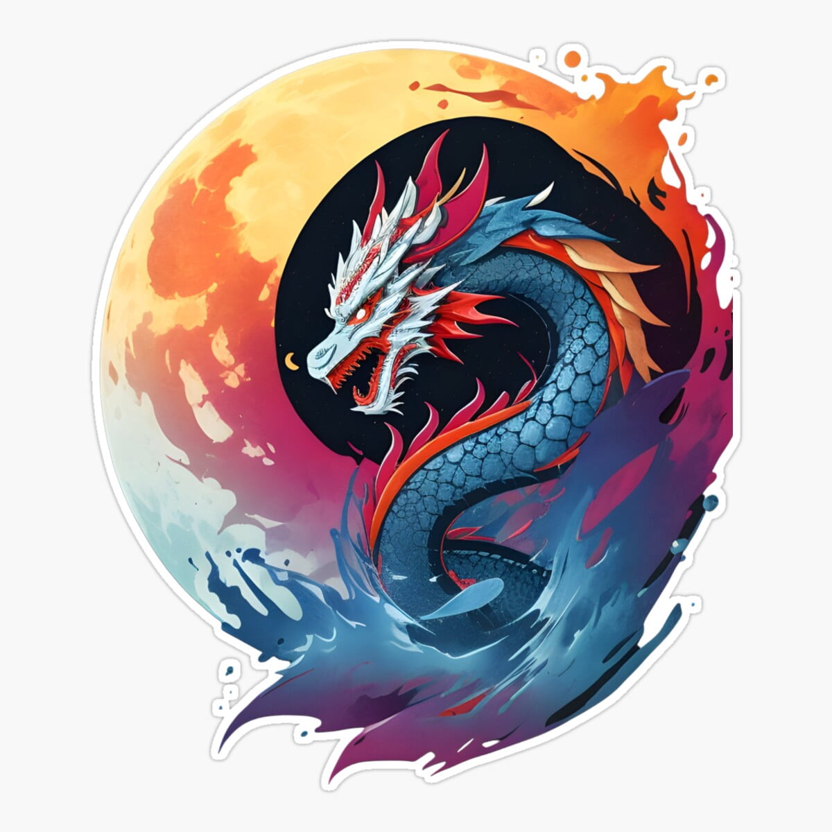 Onim Dragon 2 Sticker, Phone Decal Water Bottle Stickers Car Decals ...