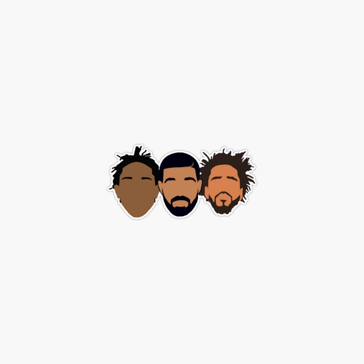 Onim Drake, J Cole, Kendrick Lamar Sticker, Phone Decal Water Bottle ...