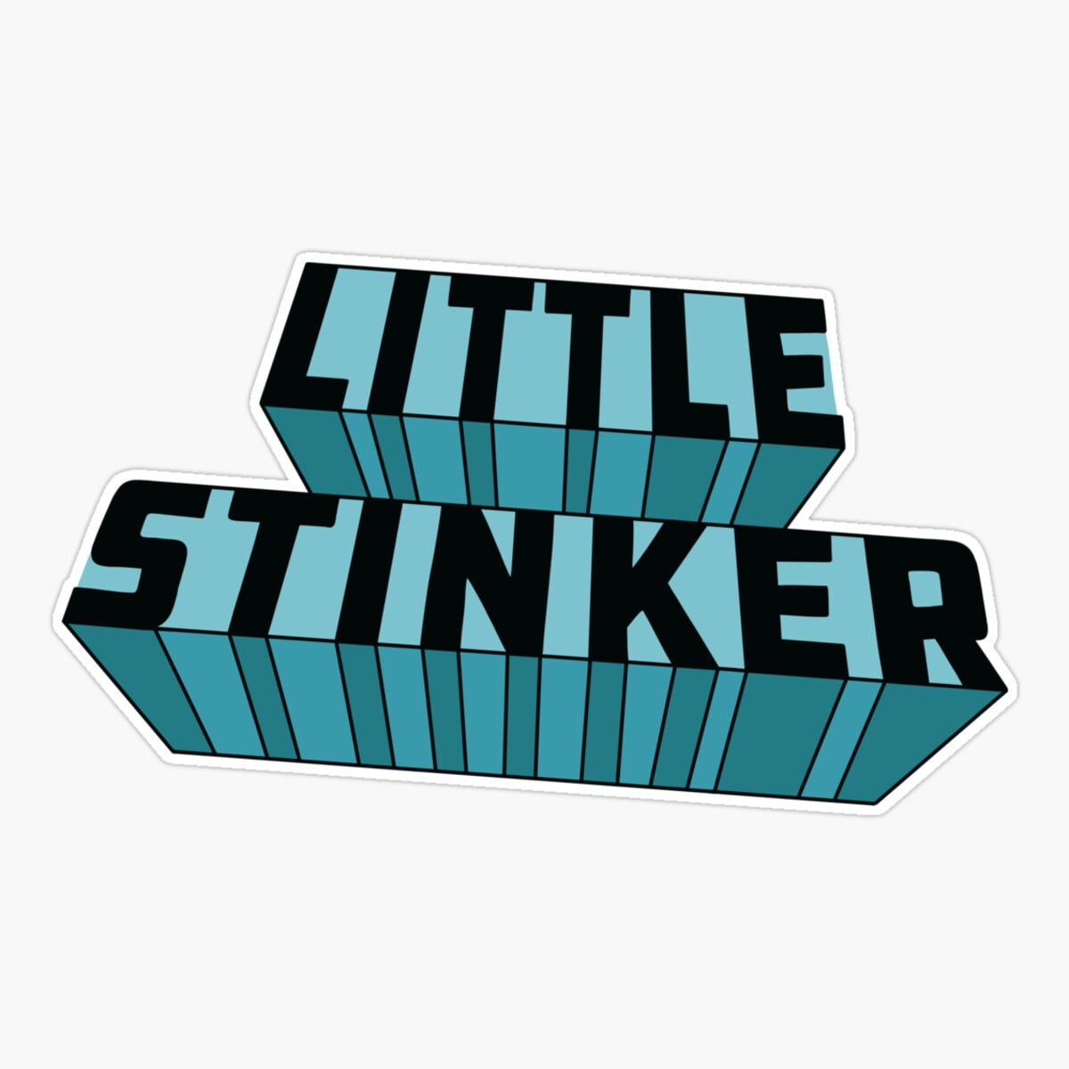 Onim Drew Gooden Little Stinker Sticker, Phone Decal Water Bottle ...