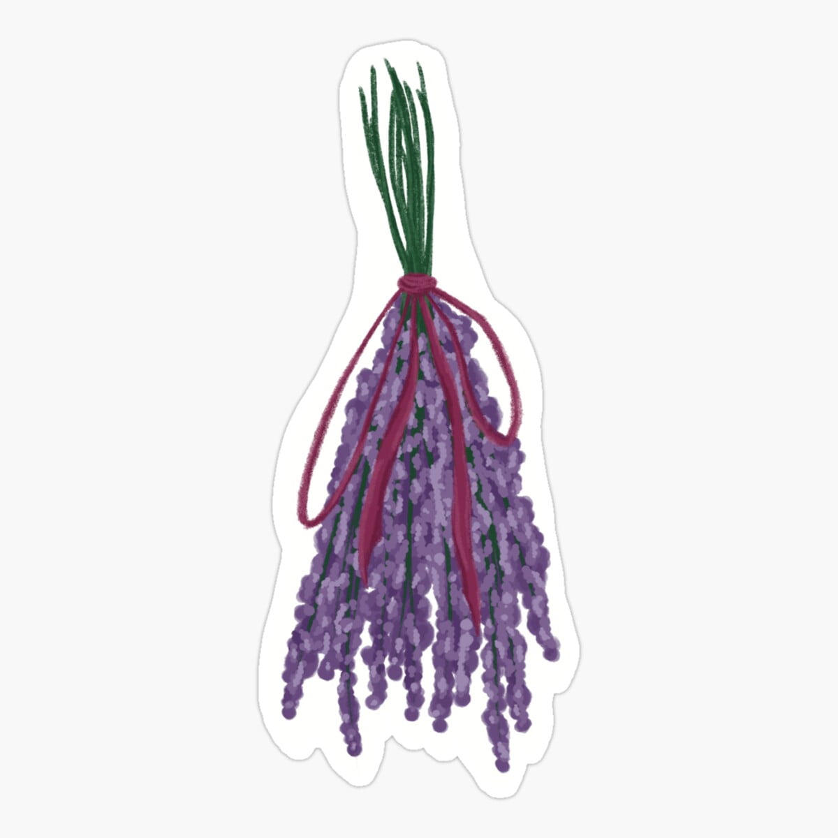 Onim Dried Lavender Bundle Sticker, Phone Decal Water Bottle Stickers ...