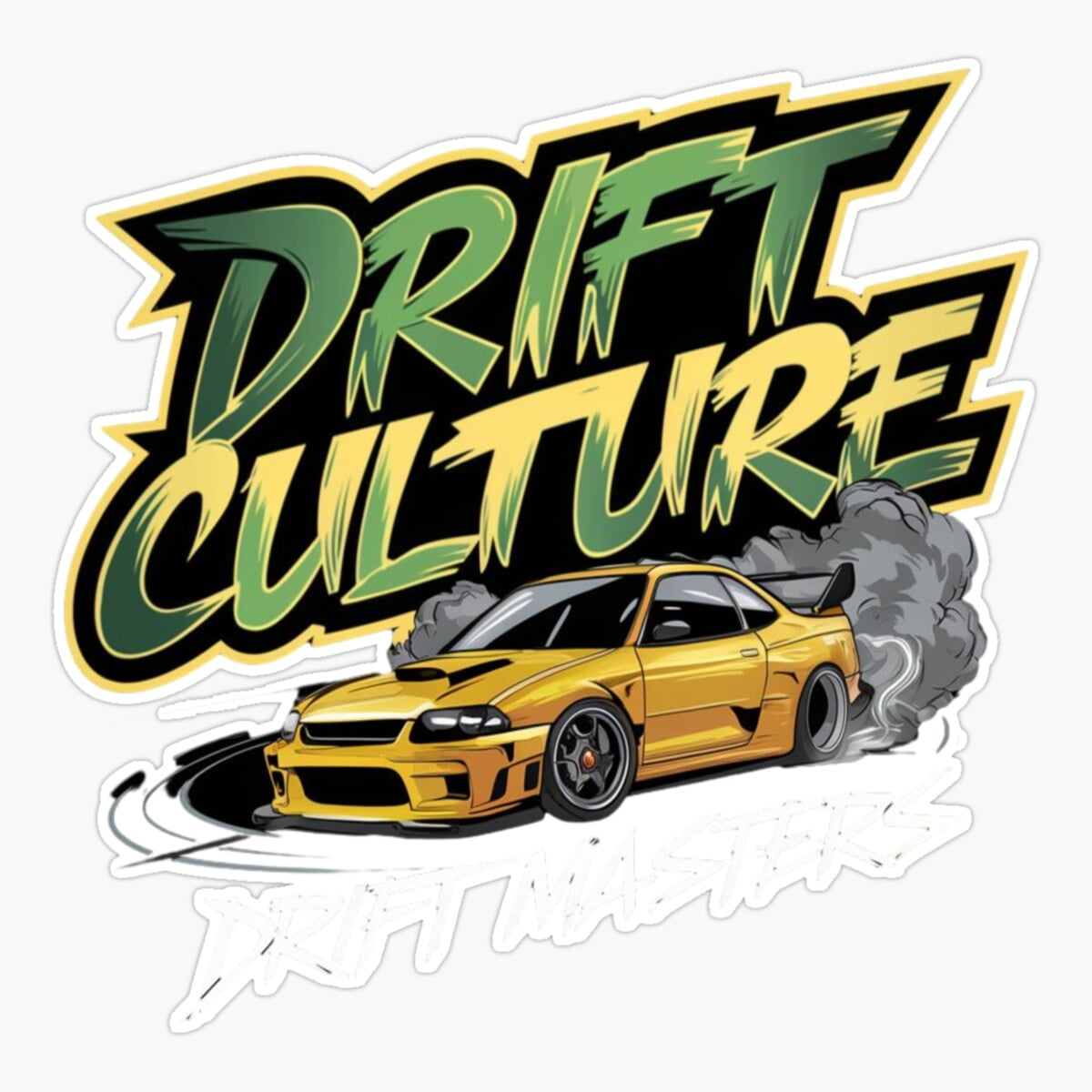 Onim Drift Culture - Drift Masters Sticker, Phone Decal Water Bottle ...