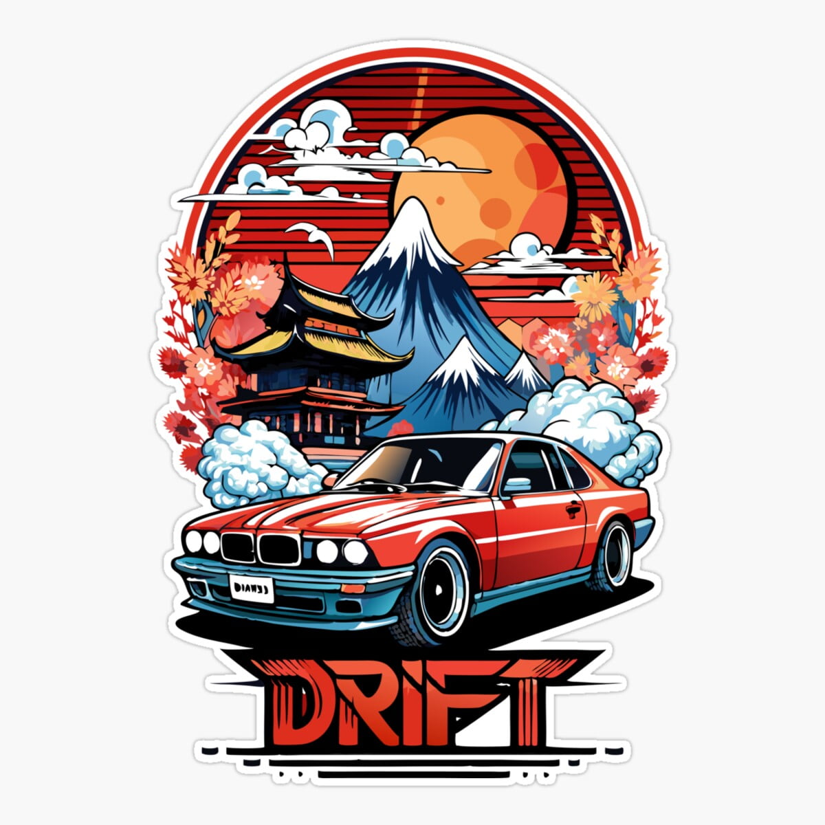 Onim Drift Racer Specter Sticker, Phone Decal Water Bottle Stickers Car ...