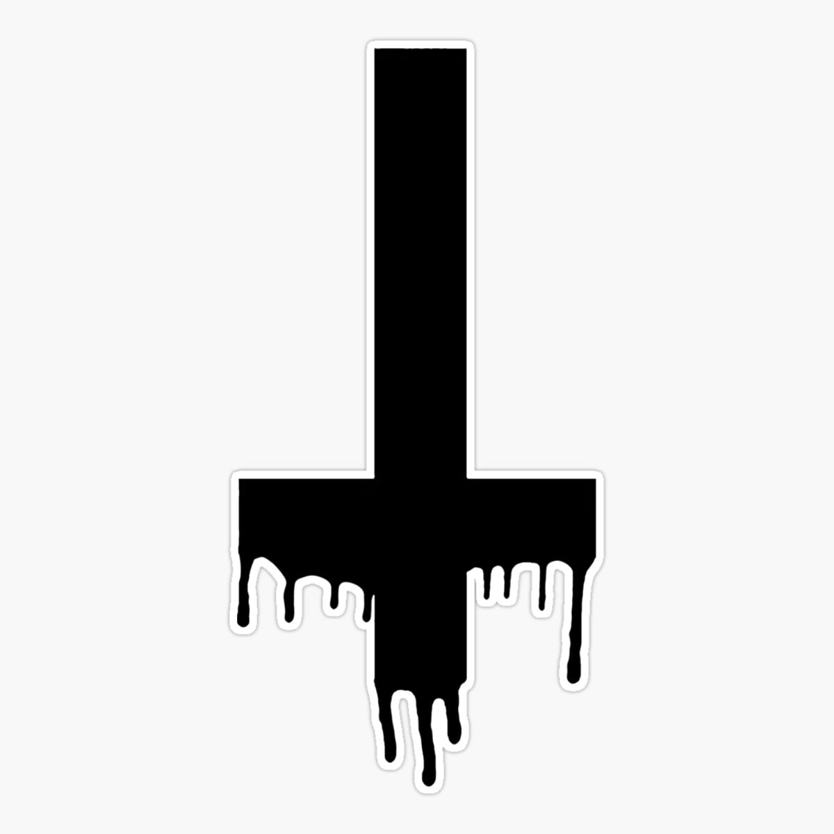 Onim Dripping Cross Sticker, Phone Decal Water Bottle Stickers Car ...