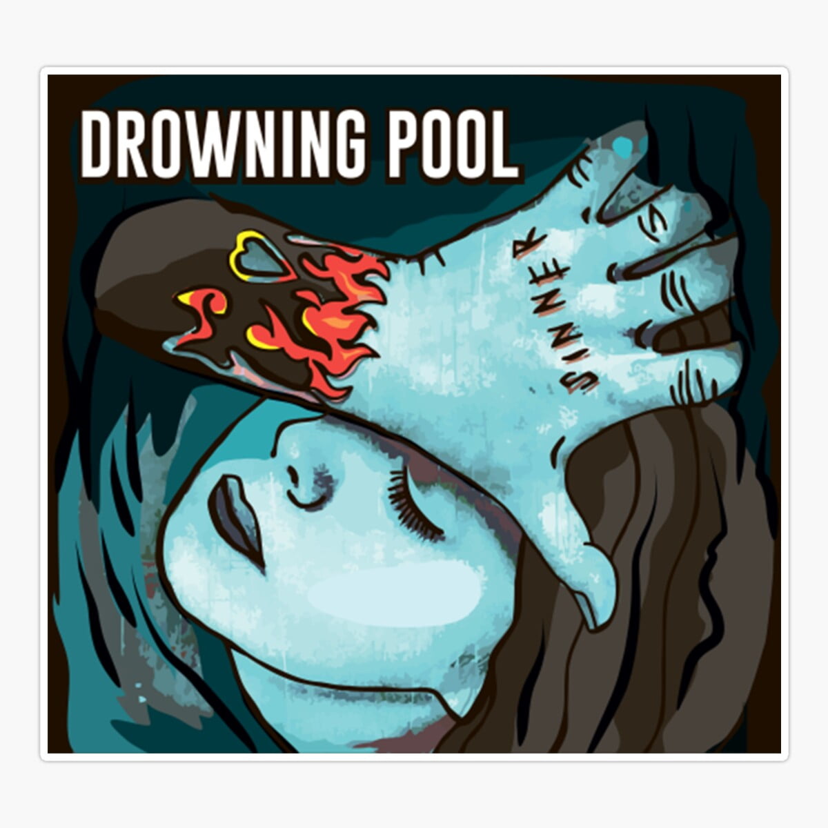 Onim Drowning Pool Sticker, Phone Decal Water Bottle Stickers Car ...