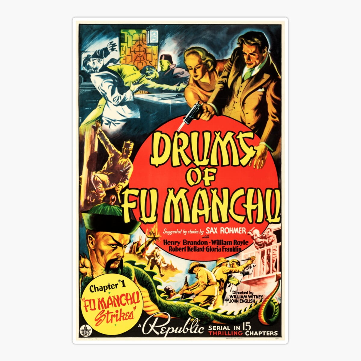 Onim Drums Of Fu Manchu 1940 Horror Thriller Cult Film Vintage Movie ...