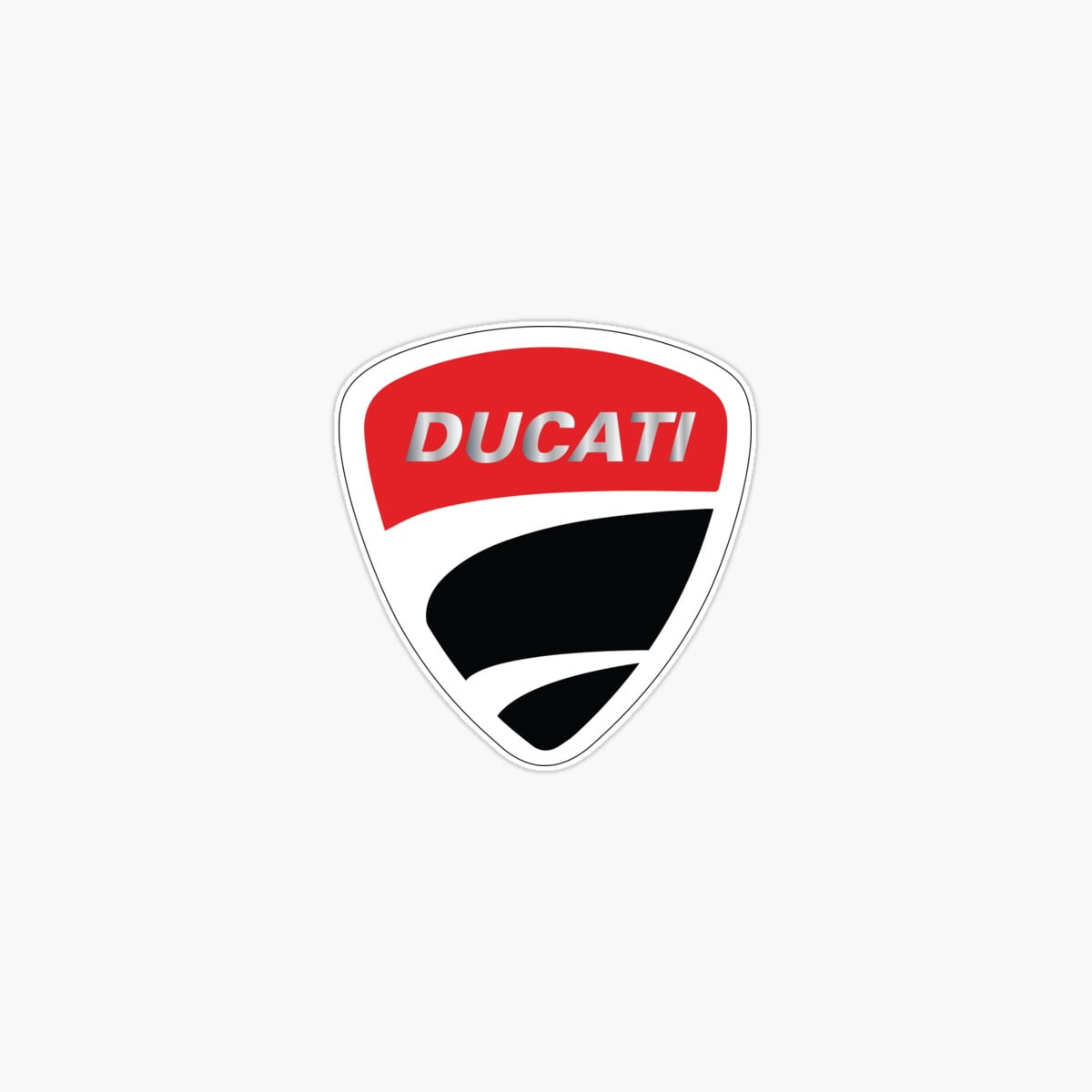 Onim Ducati Logo V4 Sticker, Phone Decal Water Bottle Stickers Car ...
