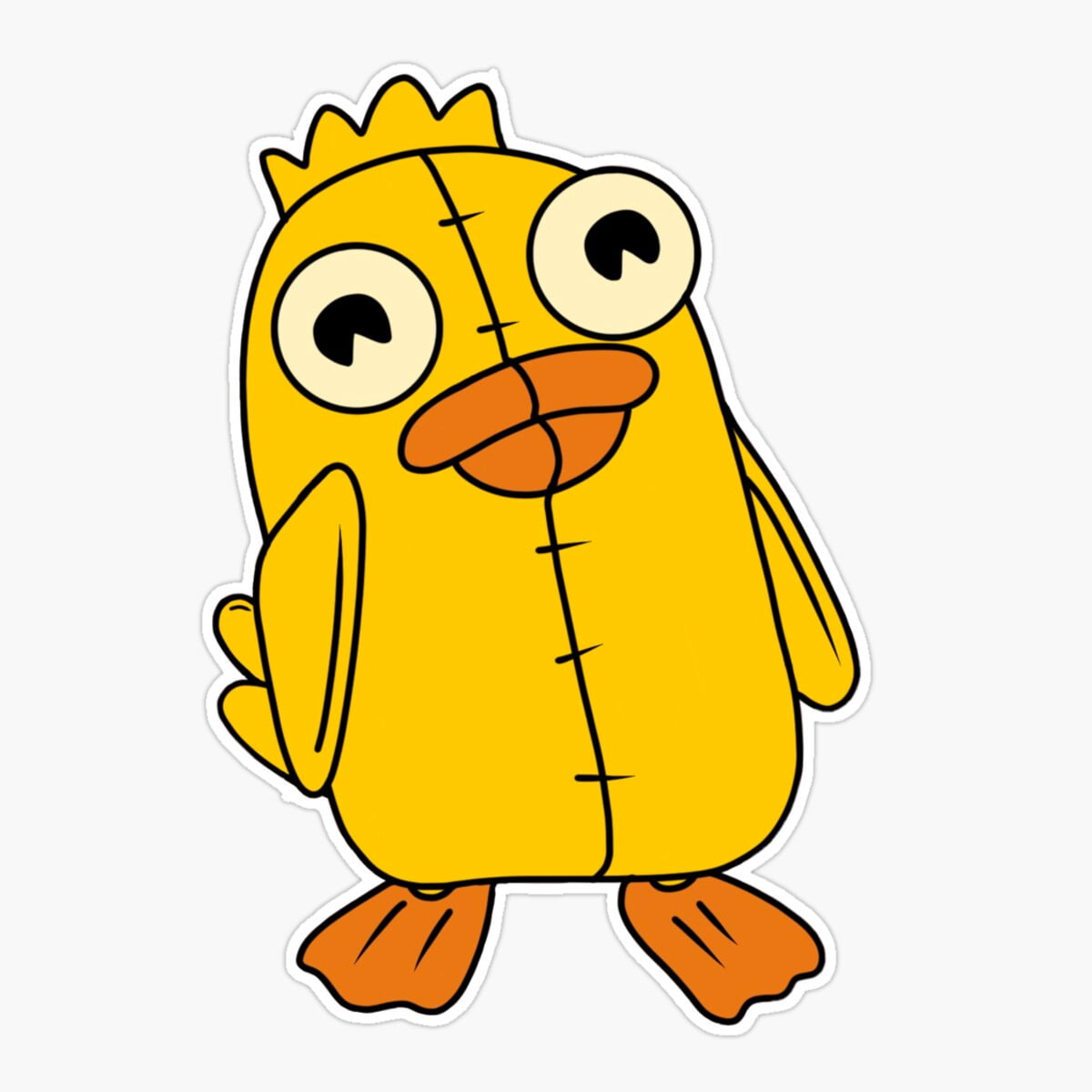 Onim Ducky Momo Sticker, Phone Decal Water Bottle Stickers Car Decals ...