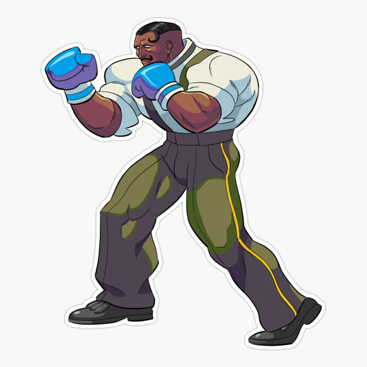 Onim Duddley Street Fighter Sticker, Phone Decal Water Bottle Stickers ...